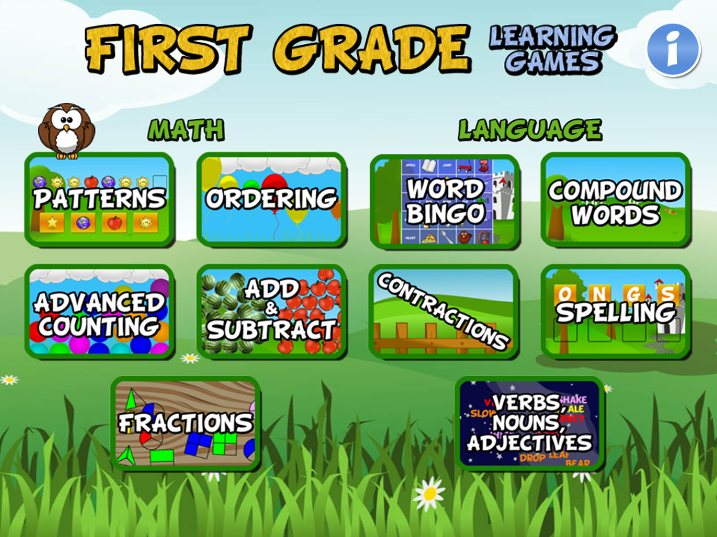 First Grade Learning Games - Content - ClassConnect