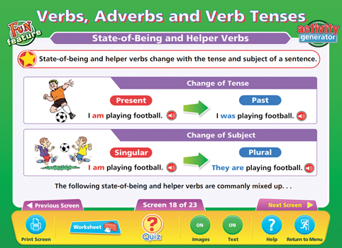 Verbs Adverbs and Verb Tenses - Content - ClassConnect