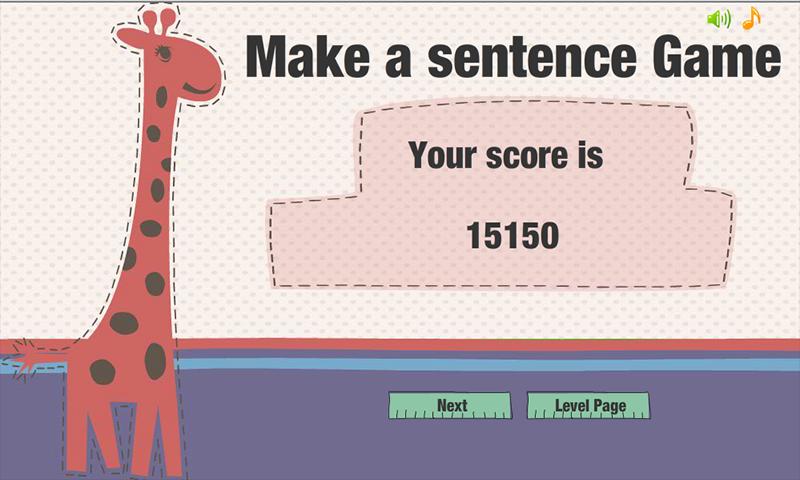 Make a sentence Game - Content - ClassConnect
