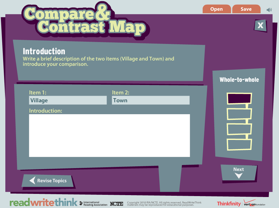 Compare & Contrast Map - Content - ClassConnect