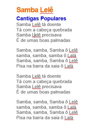 Samba Lêlê - Content - ClassConnect