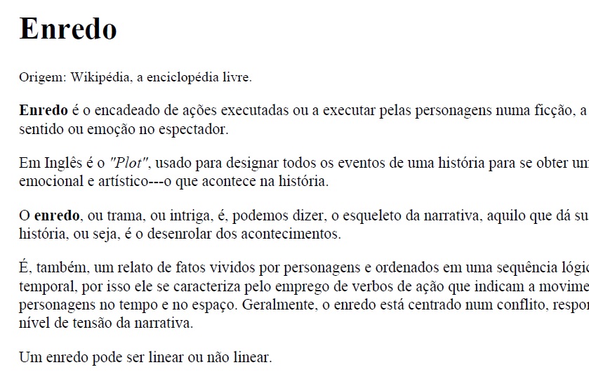 Enredo De Uma Historia Primeira Serie