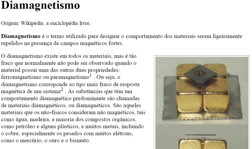 Diamagnetismo - Content - ClassConnect