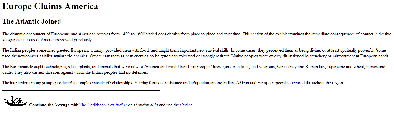1492: An Ongoing Voyage - Content - ClassConnect
