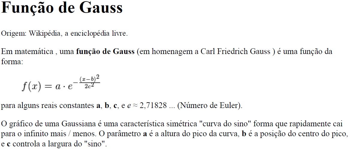 Função de Gauss - Content - ClassConnect