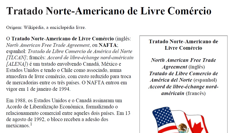 NAFTA - Content - ClassConnect