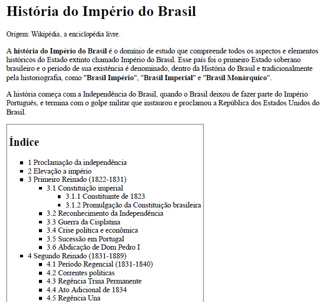 História do Império do Brasil - Content - ClassConnect