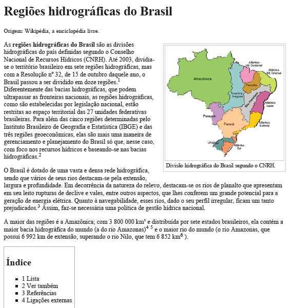 Regiões hidrográficas do Brasil - Content - ClassConnect