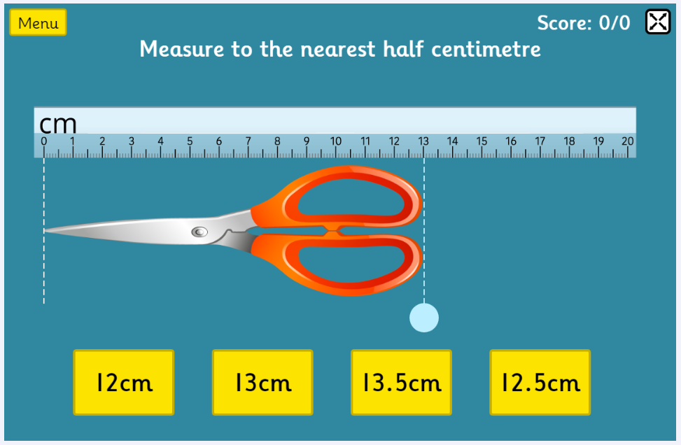 Measuring in Centimetres - Content - ClassConnect